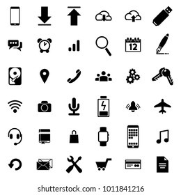 Organizer Icon Set On White Background Stock Vector (Royalty Free ...
