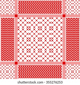 Checkered Keffiyeh Pattern Geometric Motif Traditional Stock ...