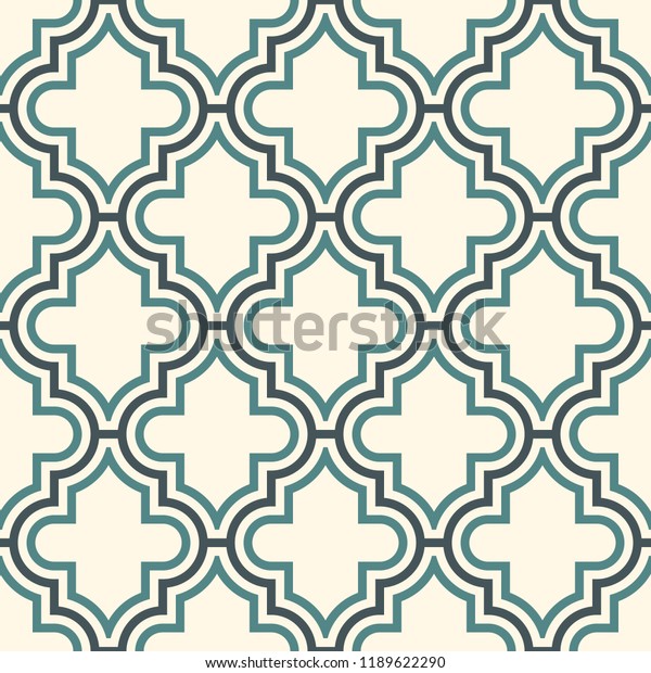 Oriental Traditional Pattern Ogee Ornament Repeated Stock Vector ...