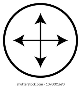 Orientation Symbol Icon Stock Vector (Royalty Free) 1078001690 ...