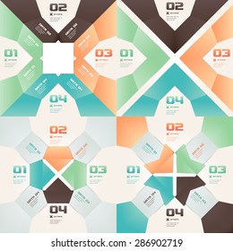 Origami Infographic Set Stock Vector (Royalty Free) 286902719 ...
