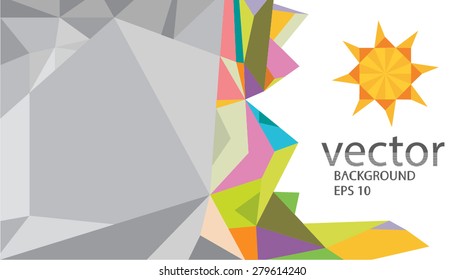 Origami Sun Paper Background Vector Stock Vector (Royalty Free ...