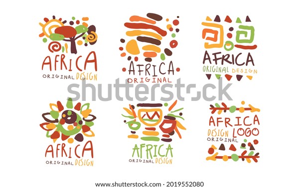 Original African Logo Badge Design Vector Stock Vector (Royalty Free ...