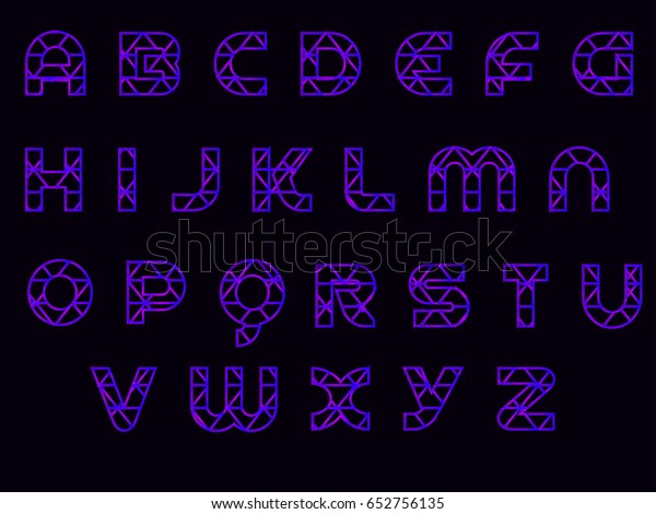 Original Alphabet Stock Vector (Royalty Free) 652756135 | Shutterstock
