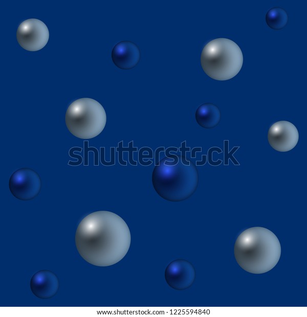 Original Blue Background Balls Stylish Design Stock Vector (Royalty ...