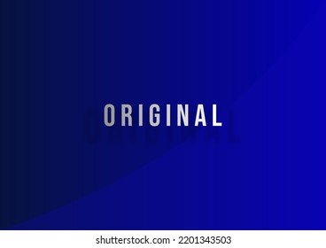 Original Blue Background White Text Shadowing Stock Vector (Royalty ...