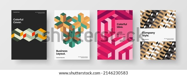 Original Catalog Cover A4 Design Vector Stock Vector (Royalty Free ...