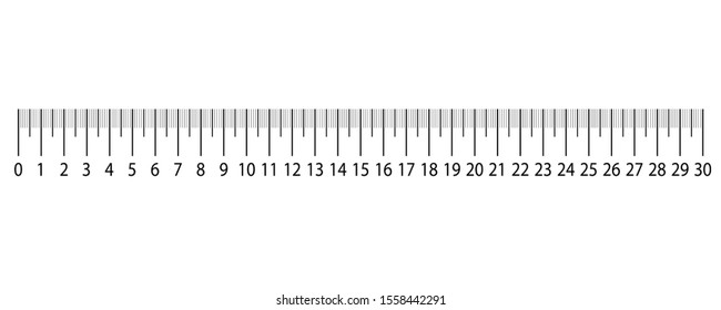 Original Centimeter Ruler Measuring Tool Graduation Stock Vector ...