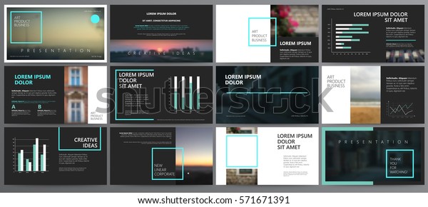 Original Dark Presentation Templates Corporate Booklet Stock Vector ...