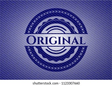 Original Denim Background Stock Vector (Royalty Free) 1123307660 ...