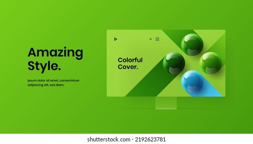 Original Display Mockup Website Screen Layout Stock Vector (Royalty ...