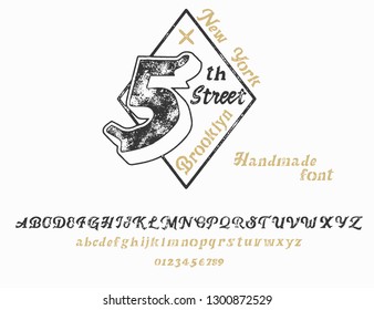 Original Font Logo Print On Shirt Stock Vector (Royalty Free ...