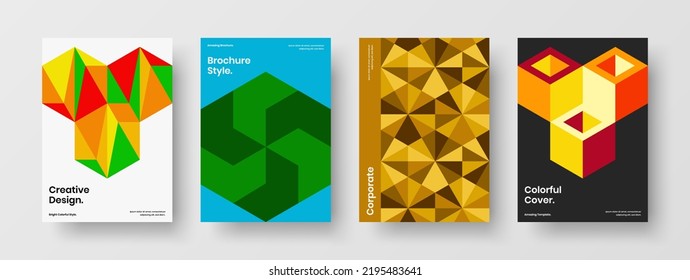Original Geometric Shapes Front Page Concept Stock Vector (Royalty Free ...