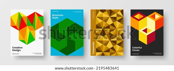 Original Geometric Shapes Front Page Concept Stock Vector (Royalty Free ...