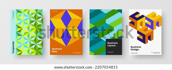 Original Geometric Shapes Presentation Illustration Composition Stock ...