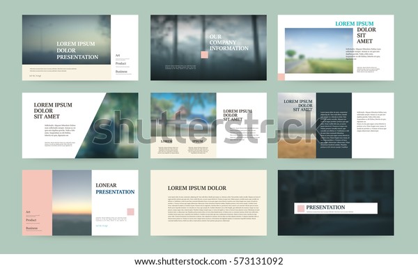 Original Presentation Templates Corporate Booklet Easy 库存矢量图（免版税 ...