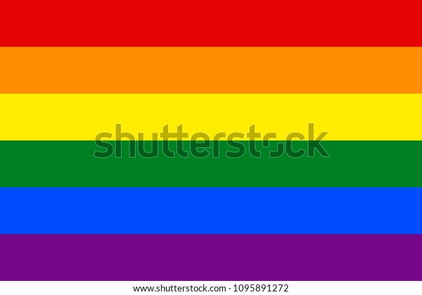 Original Rainbow Flagvector Illustration Color Original Stock Vector ...