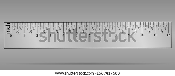 Original Ruler Measuring Tool Graduation Grid Stock Vector (Royalty ...