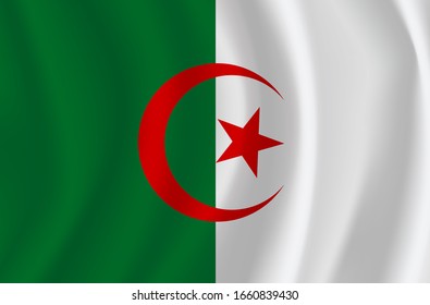 Original Simple Algeria Flag Isolated Vector Stock Vector (Royalty Free ...