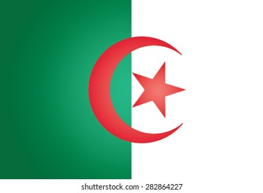 Original Simple Algeria Flag Isolated Vector Stock Vector (Royalty Free ...