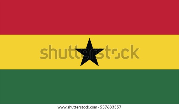 Original Simple Ghana Flag Isolated Vector Stock Vector (Royalty Free ...