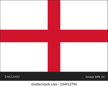 England Flag Original Simple Republic England Stock Illustration 486563641