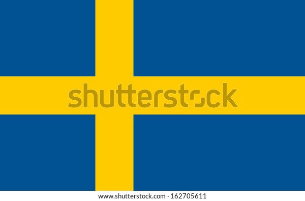 Original Simple Sweden Flag Isolated Vector Stock Vector (Royalty Free ...