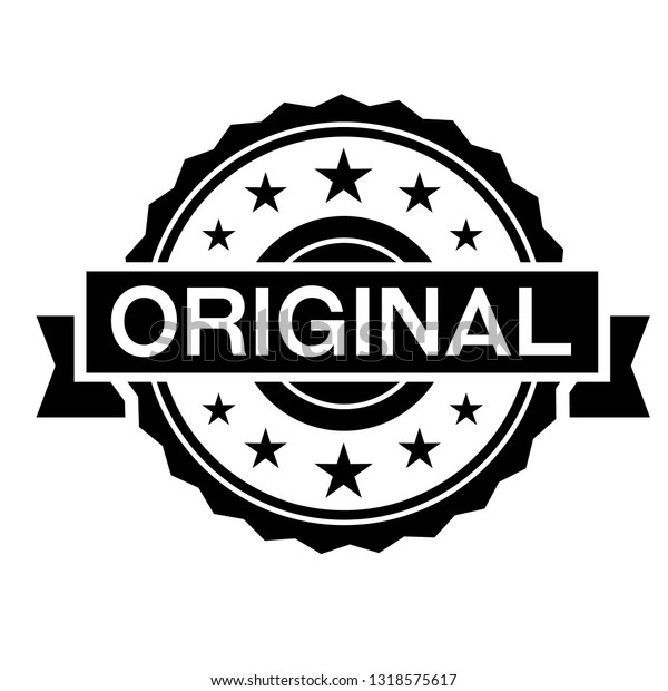 Original Stamp On White Background Sign Stock Vector (Royalty Free ...