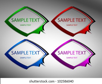 Original Stickers Stock Vector (Royalty Free) 102586040 | Shutterstock