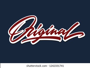 Original Vector Lettering Stock Vector (Royalty Free) 1242331741 ...