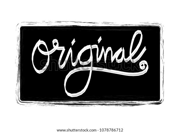 Original Word Hand Lettering Stock Vector (Royalty Free) 1078786712 ...