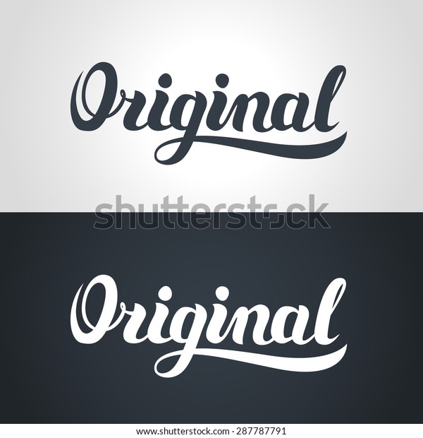 Original Word Hand Lettering Handmade Vector Stock Vector (Royalty Free ...