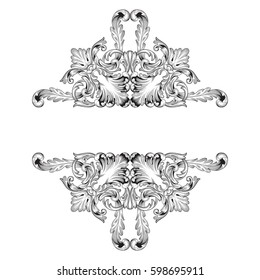 Ornament Baroque Style Stock Vector (Royalty Free) 598695911 | Shutterstock