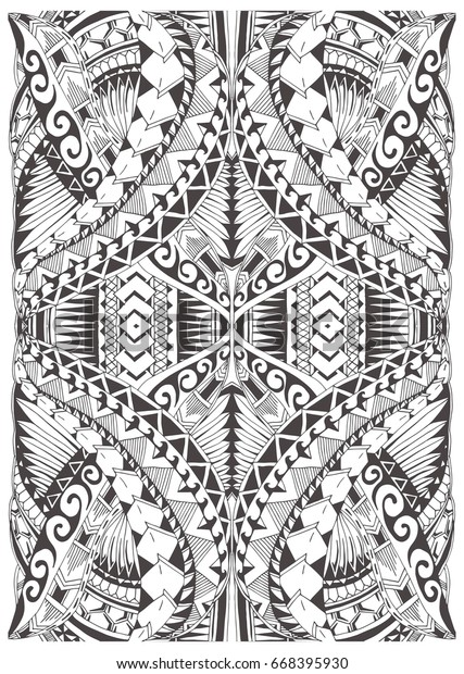 Ornament Elements Samoa Maori Style Stock Vector (Royalty Free) 668395930