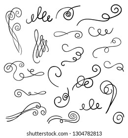 Ornament Frames Scroll Swirls Element Calligraphic Stock Vector ...