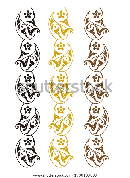 Ornament Vector Azerbaijan National Pattern Style Stock Vector (Royalty ...