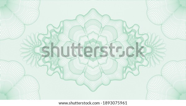 Ornament Watermark Banknotes Vector Illustration Detailed Stock Vector ...