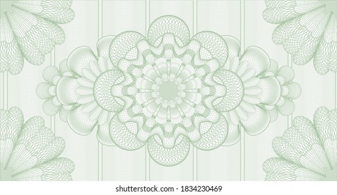 Ornament Watermark Pattern Money Vector Illustration Stock Vector ...