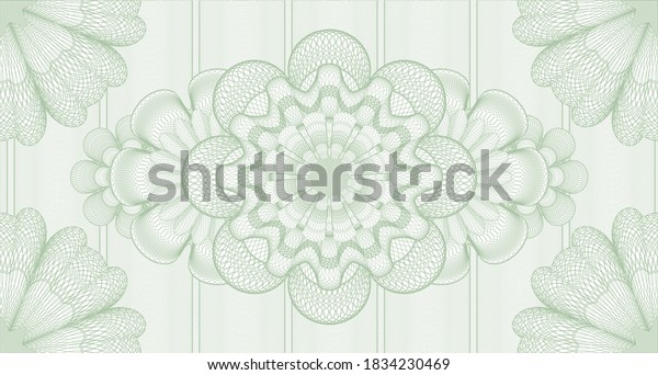 Ornament Watermark Pattern Money Vector Illustration Stock Vector ...