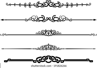 Similar Images, Stock Photos & Vectors of Decorative page break designs ...