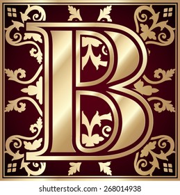 Ornamental Decorative Letter B Vector Illustration: เวกเตอร์สต็อก (ปลอด ...