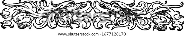 Ornamental Design Mythical Creature Connected Together Stock Vector ...