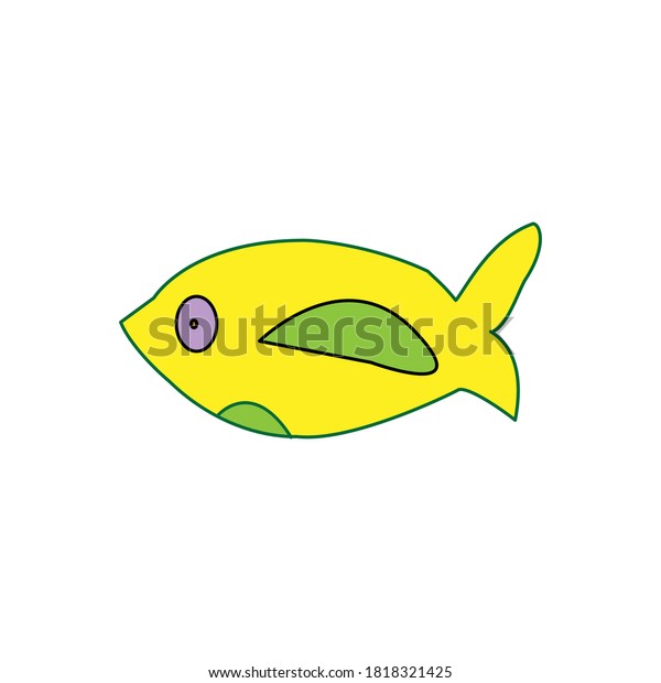 Ornamental Fish Icon Vector Design Illustration Stock Vector (Royalty ...