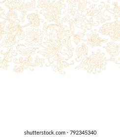 Ornamental Floral Background Stock Vector (Royalty Free) 792345340 ...