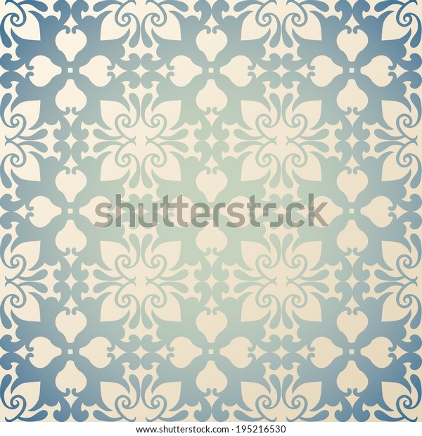 Ornamental Floral Wallpaper Stock Vector (Royalty Free) 195216530 ...