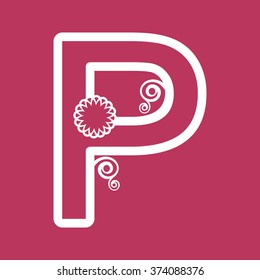 Ornamental Letter P Stock Vector (Royalty Free) 374088376 | Shutterstock