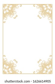 Royal Floral Frame Crown Isolated On Stock Vector (Royalty Free ...