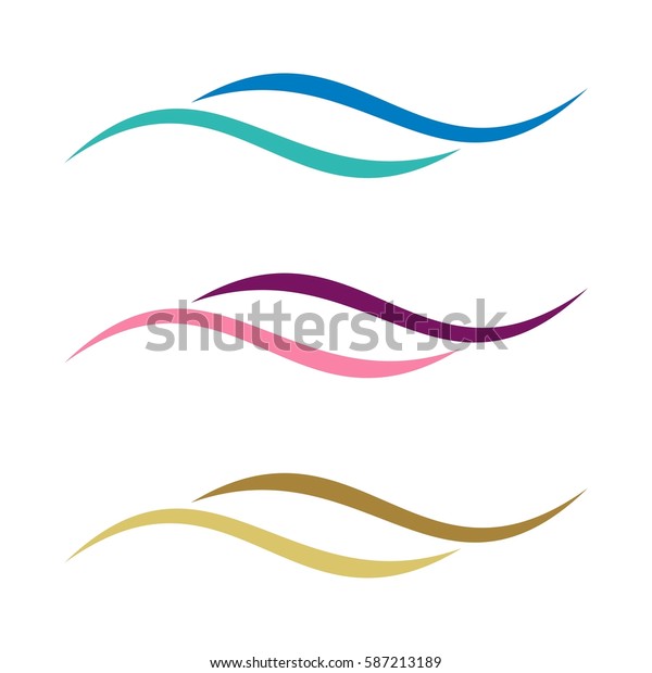 Ornamental Wave Vector Logo Template Illustration Stock Vector (Royalty ...