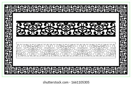 Border Design Laser Cnc Router Cutting Stock Vector (Royalty Free ...