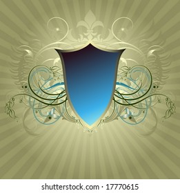 Ornate Background Shield Stock Vector (Royalty Free) 17770615 ...